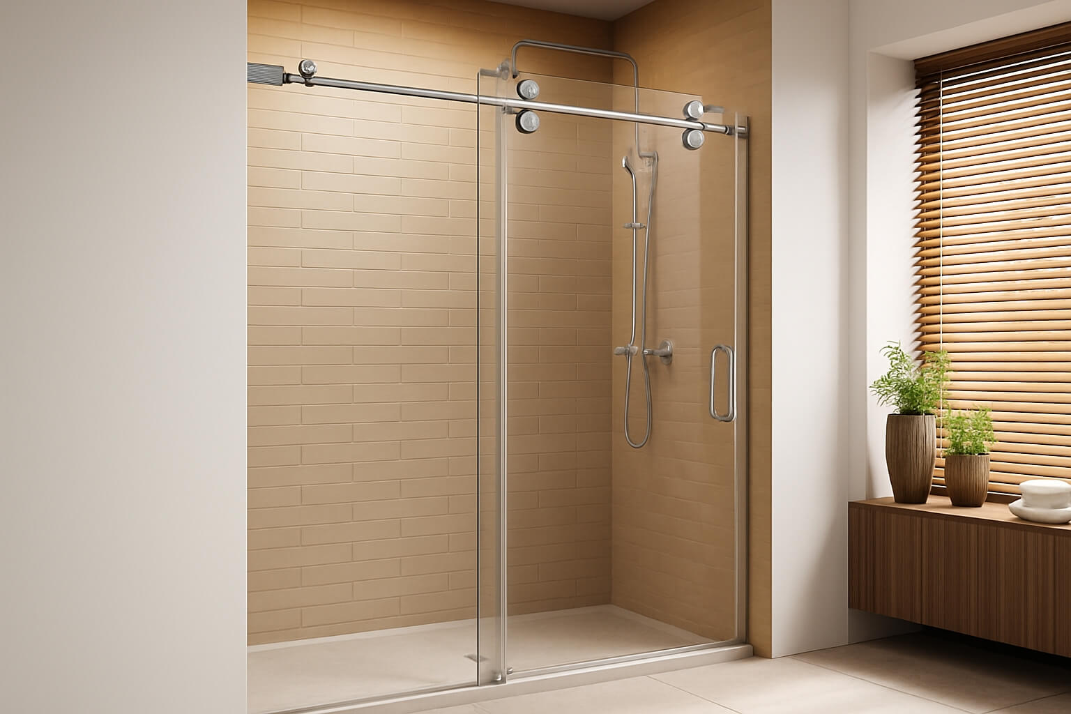 The Perfect Barn Style Shower Door - American Shower Door